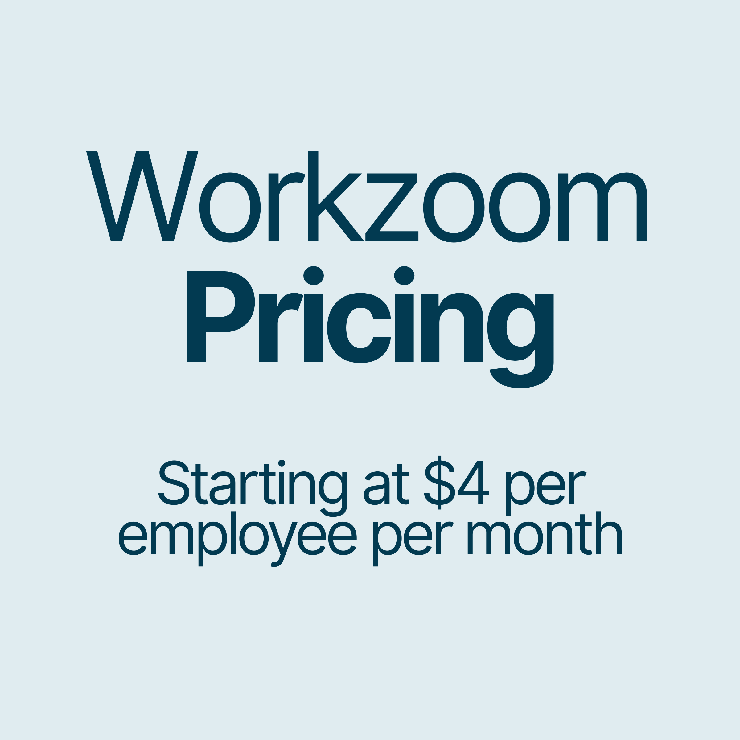 Workzoom Pricing | HR, Talent, Workforce, Payroll Software